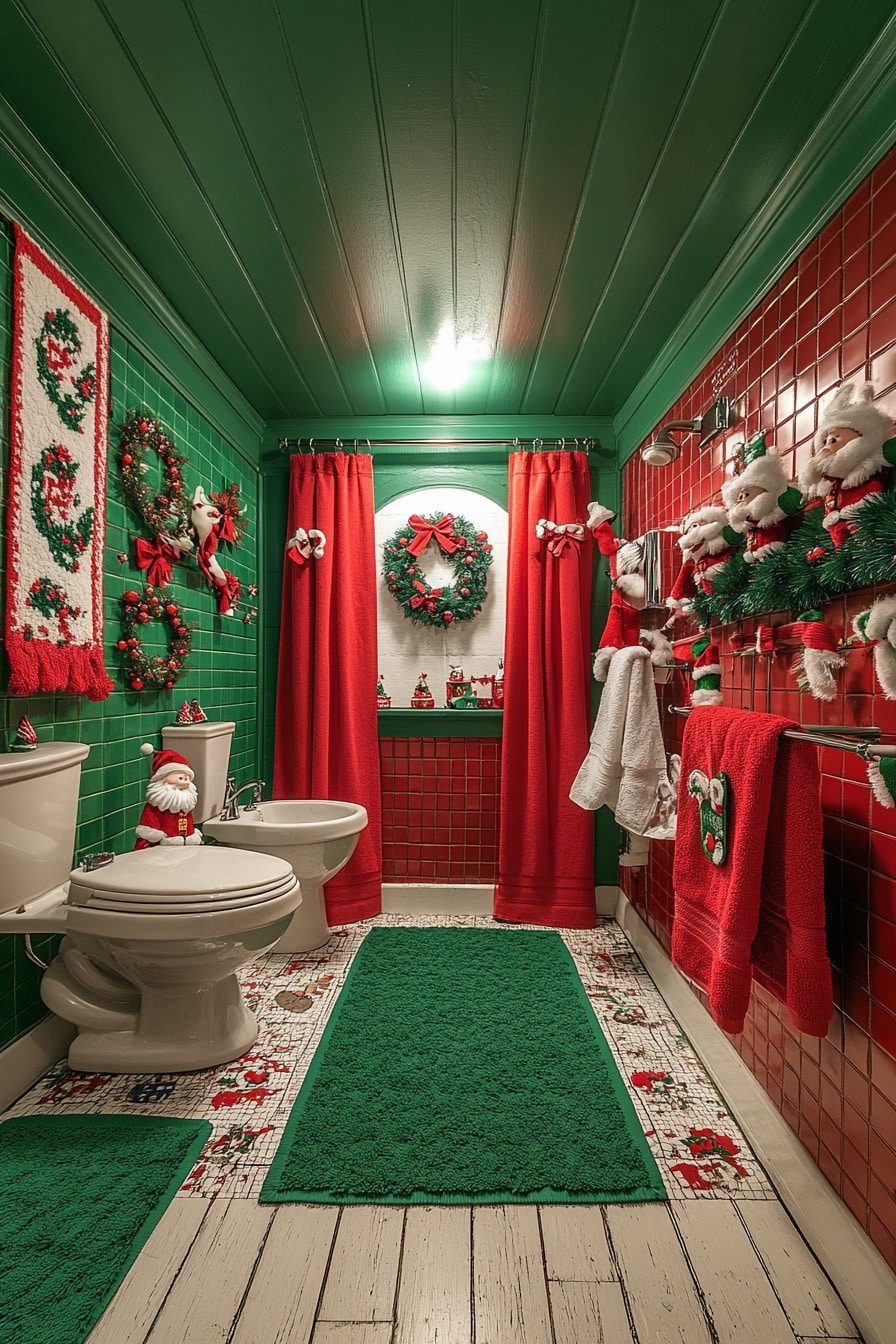 29 Christmas Bathroom Decor Ideas To Celebrate The Season In Style