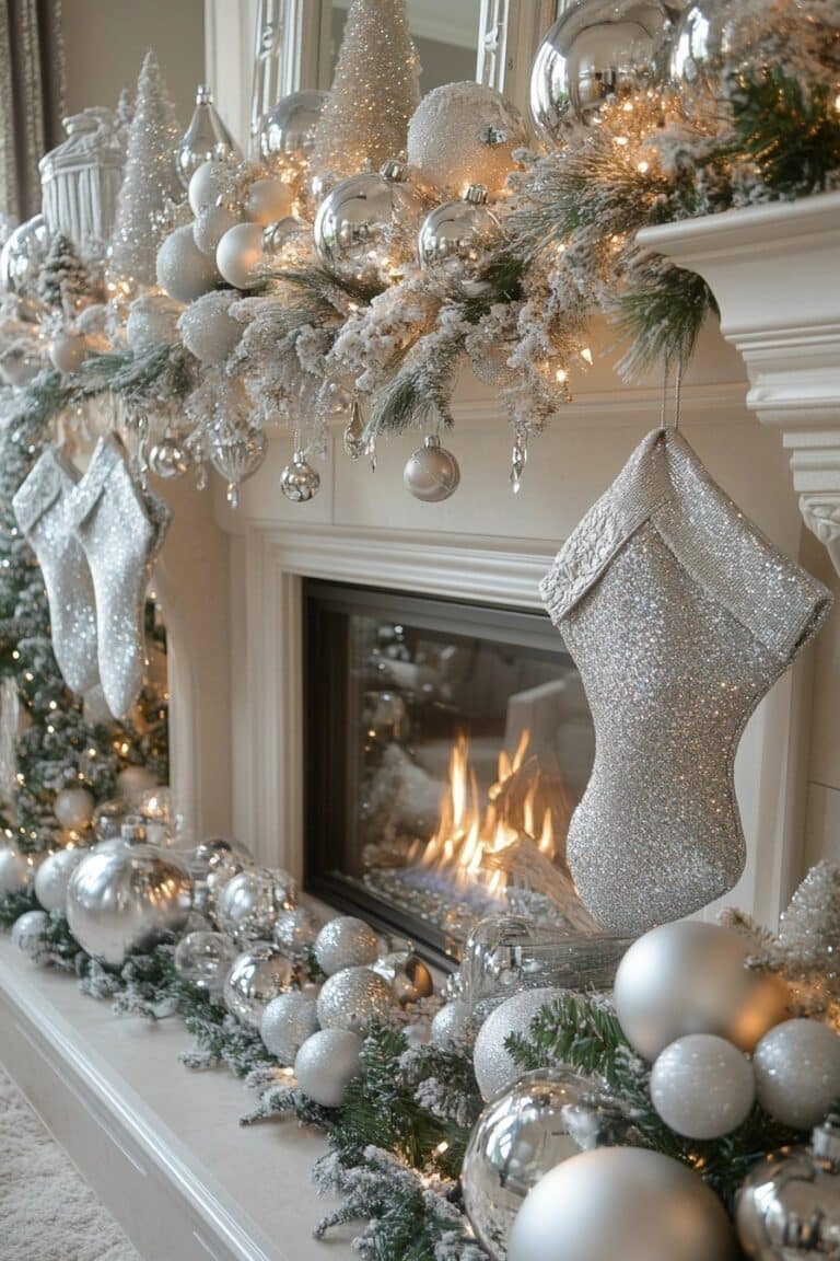 29 Christmas Fireplace Decor Ideas for a Cozy Holiday Atmosphere