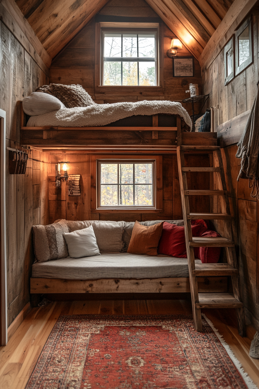 29 Small Cabin Interior With Loft Ideas For The Ultimate Cozy Escape