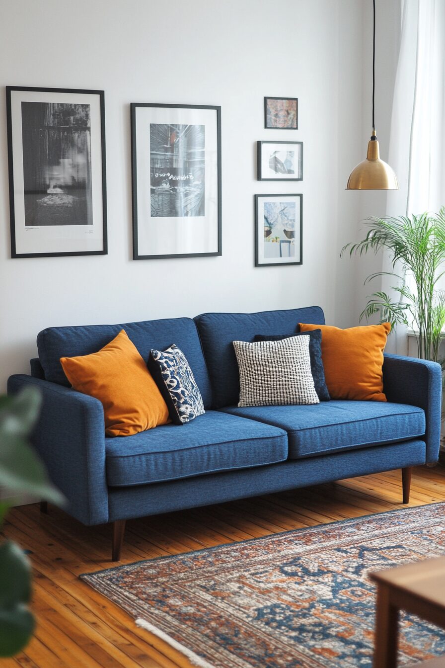 29 Blue Couch Living Room Ideas To Add A Pop Of Color To Your Home