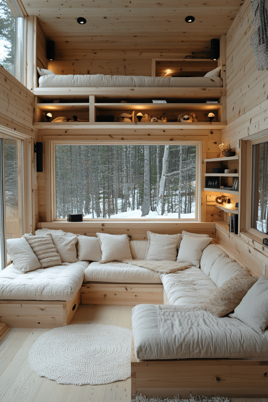 29 Little Cabin Living Room Ideas To Design A Beautiful And Functional ...