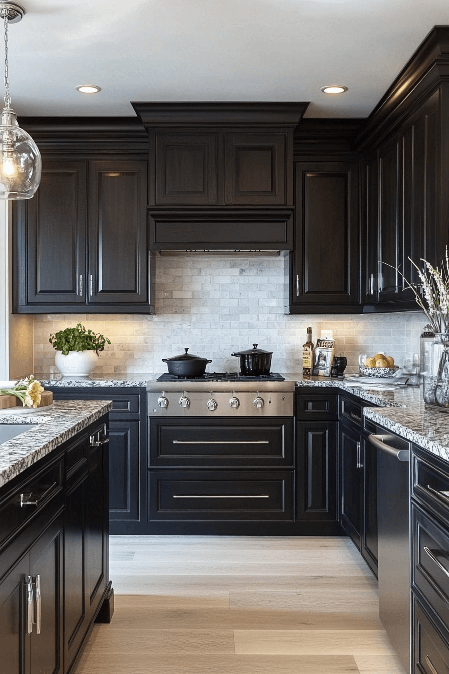 29 Dark Wood Kitchen Cabinets Designs To Make Your Kitchen Stand Out