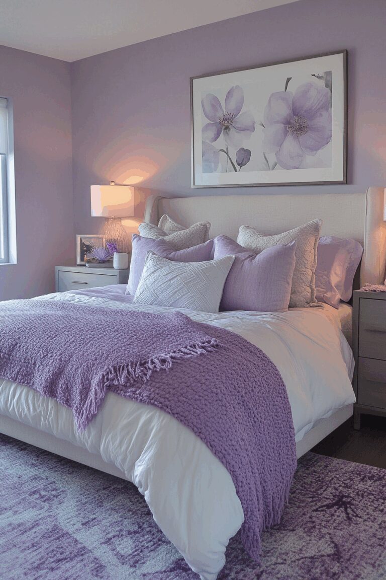 29 Soft Lavender Bedroom Ideas To Create A Calm And Cozy Retreat