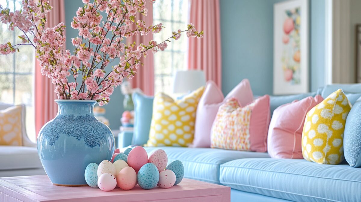 29 Easter Living Room Decor Ideas For A Colorful And Creative Vibe