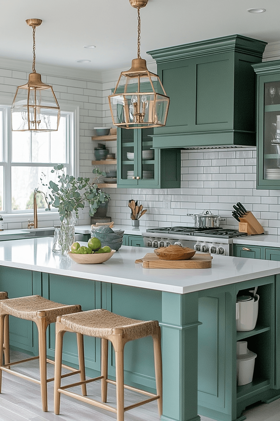 29 Green And White Kitchen Styles That Bring Calm And Charm Together