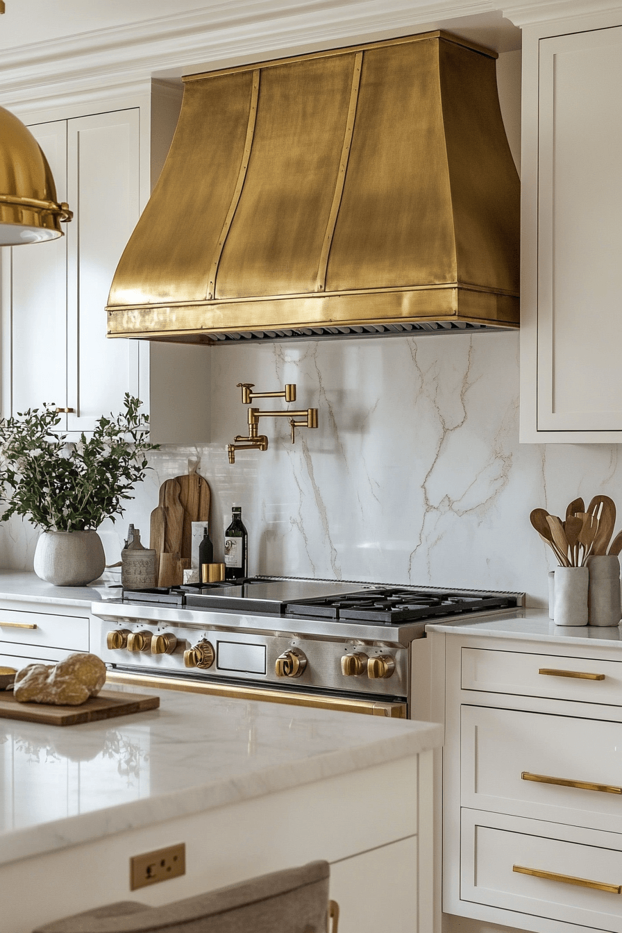 29 White And Gold Kitchen Designs For A Bright And Glamorous Space