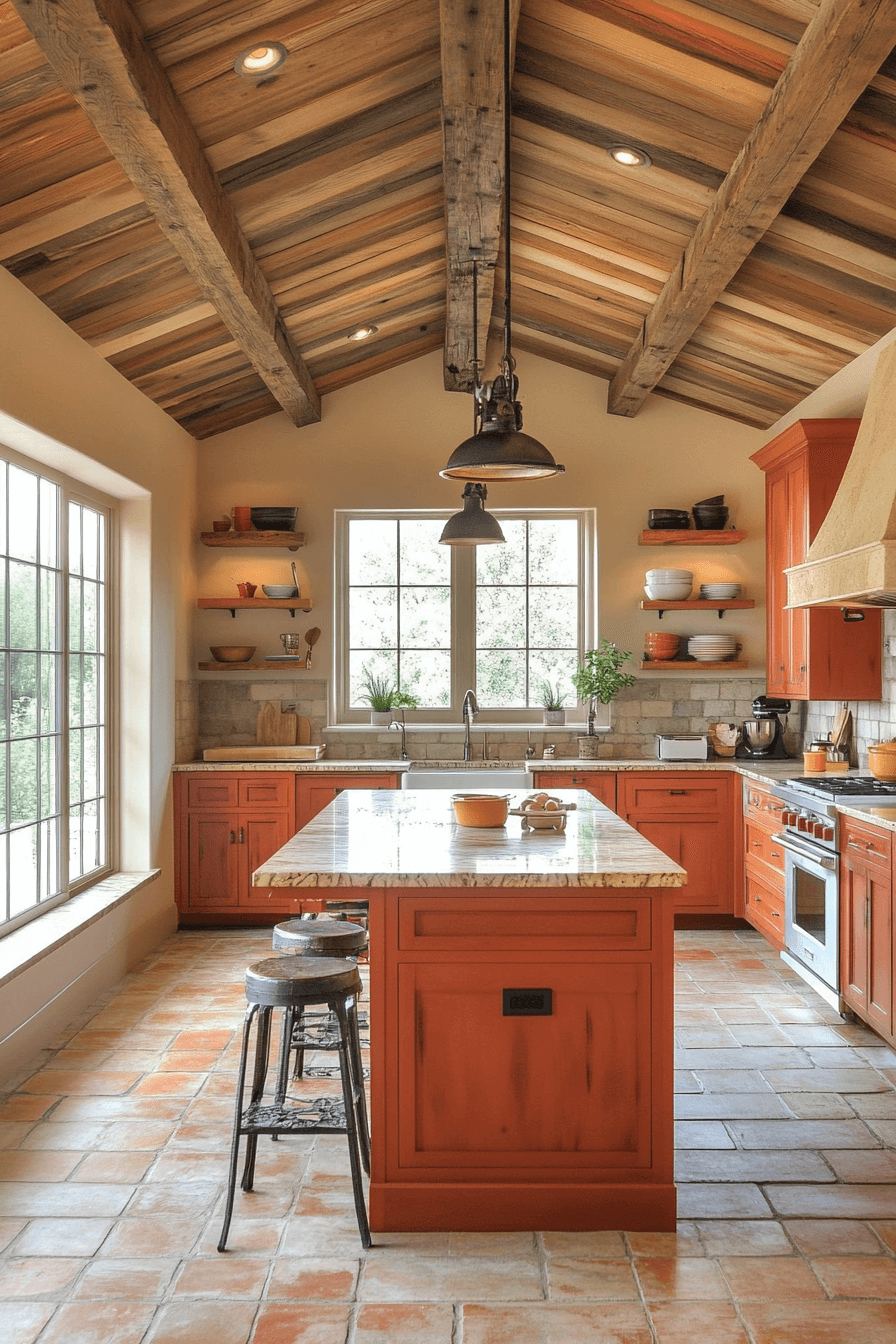 29 Terracotta Kitchen Cabinets For A Warm And Welcoming Kitchen Vibe