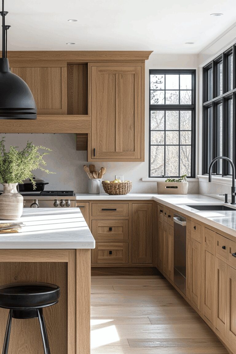 26+ Pale Oak Kitchen Cabinets For A Kitchen That Feels Naturally Inviting