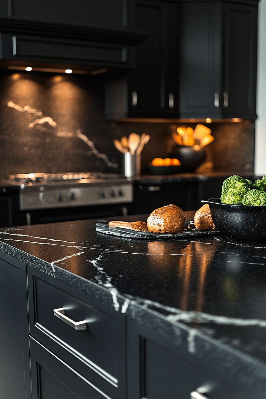 29 Black Granite Countertops Kitchen Designs That Define Classic Luxury