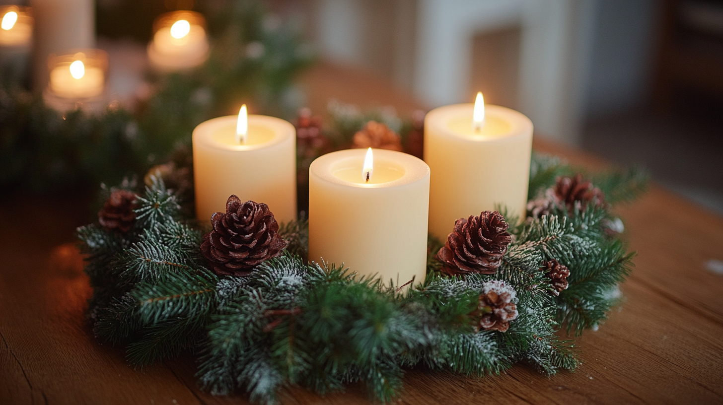 29 Christmas Candle Decor Ideas For A Dreamy Magical Christmas Atmosphere