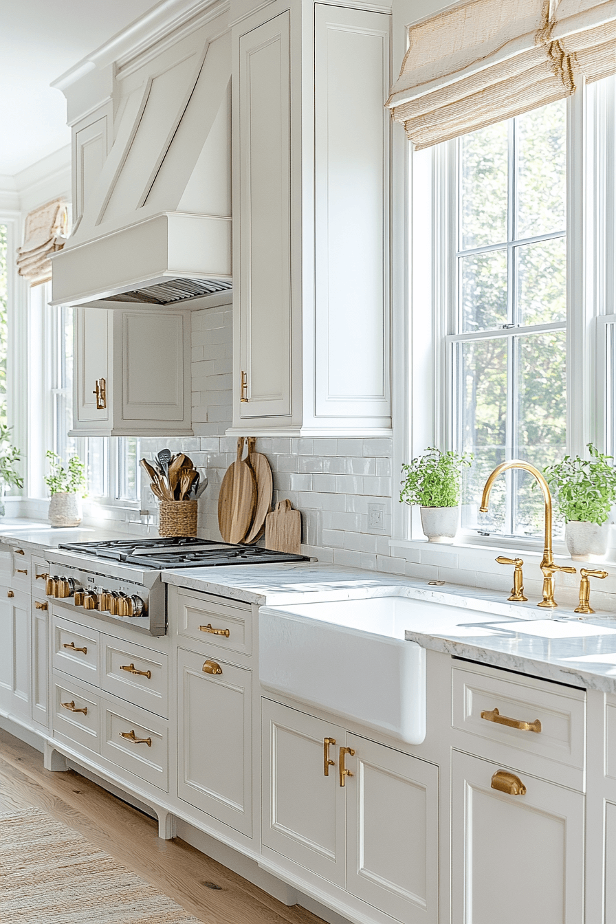 29 Antique White Kitchen Cabinets That Light Up Your Kitchen