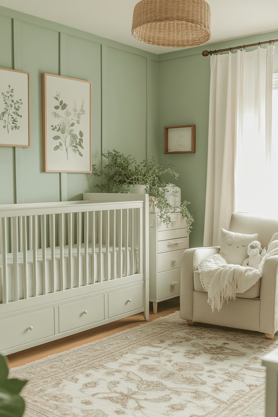 29 Sage Green Nursery Ideas That Create A Gentle Cozy Space